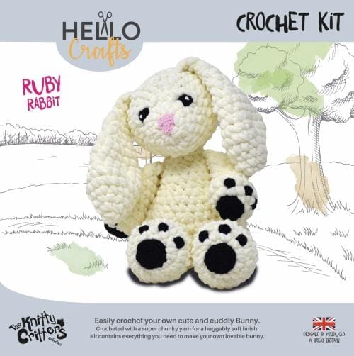The Knitty Critters XL Amigurumi Crochet Kit