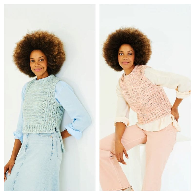 Stylecraft 10171 Adult Aran Tank Top Crochet Pattern